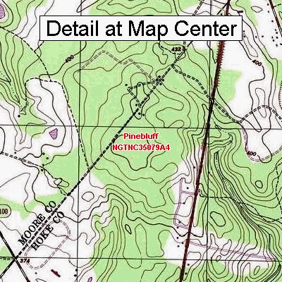 Amazon.com: USGS Topographic Quadrangle Map - Pinebluff, North Carolina ...