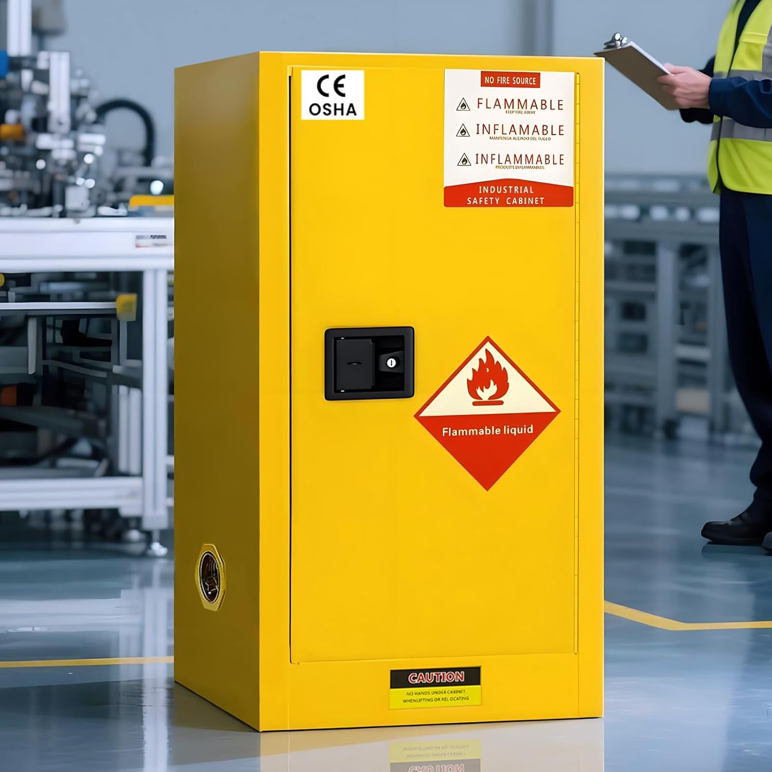 Amazon.com: Flammable Storage Cabinet 21"x21"x35", 30 Gallon Chemical ...
