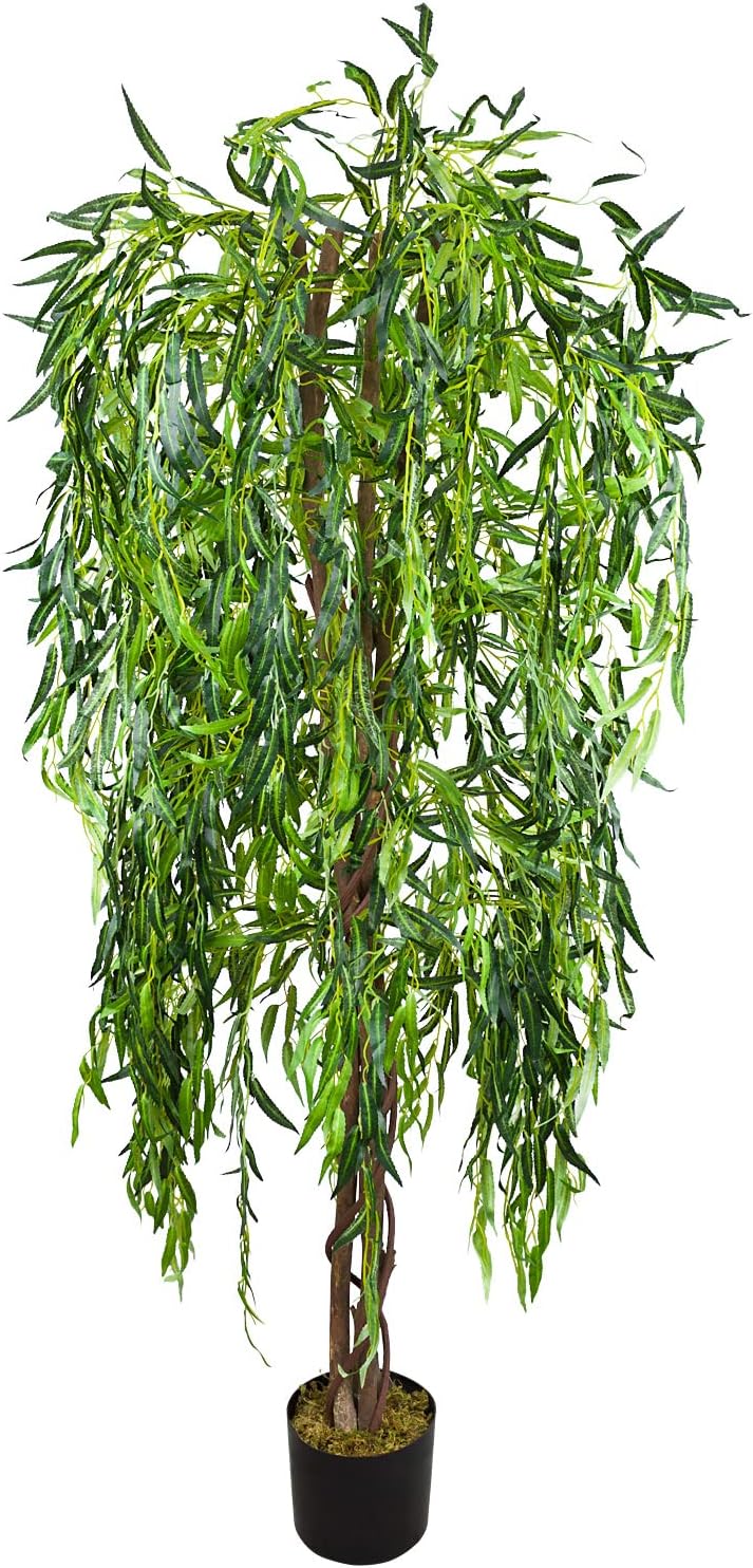 Amazon.de: Weide Weidenbaum Kunstpflanze Künstliche Pflanze 180 cm ...