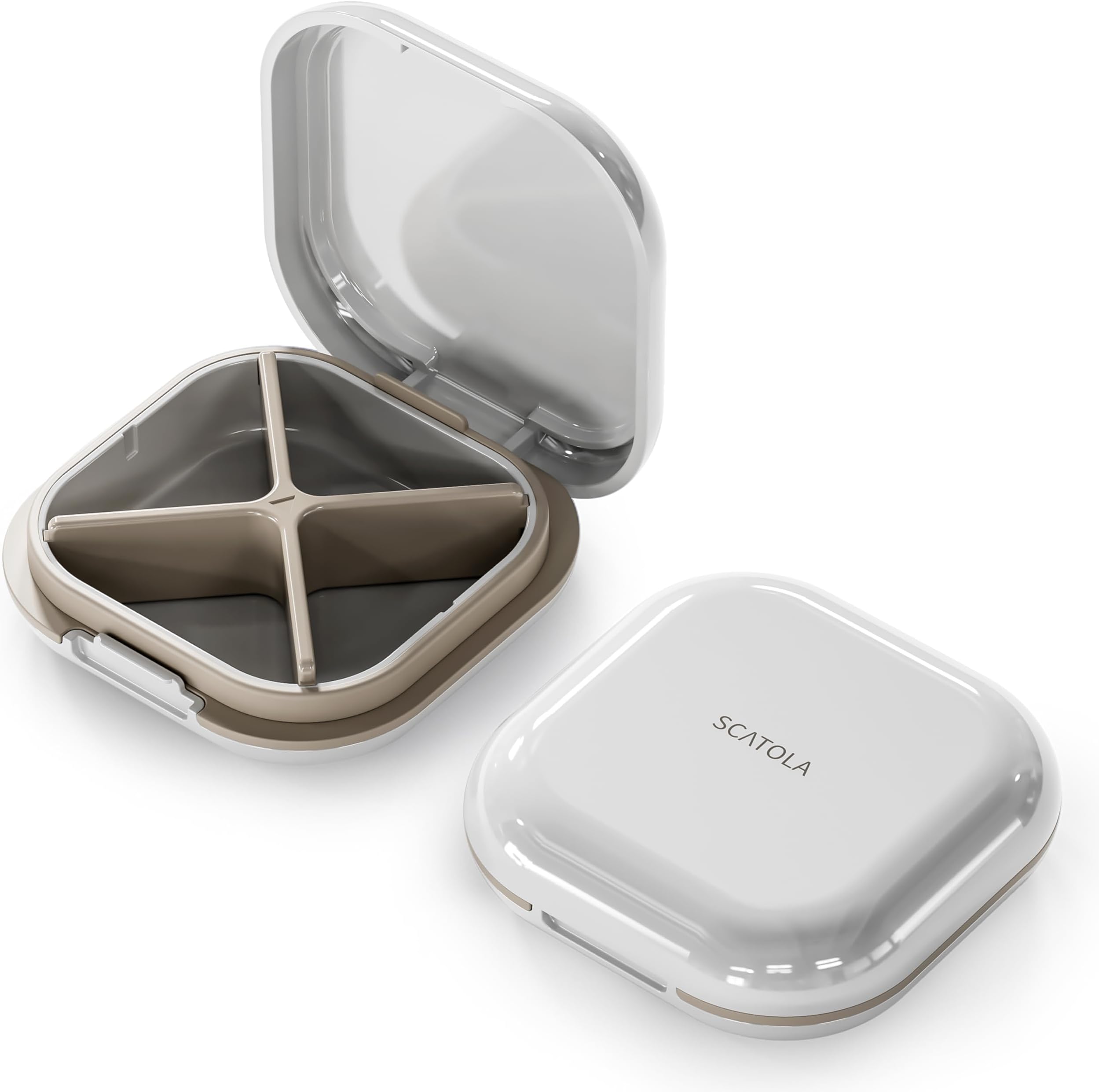 Amazon.com: ONTERATE Small Pill Case, Travel Pill Box, Portable Pill ...