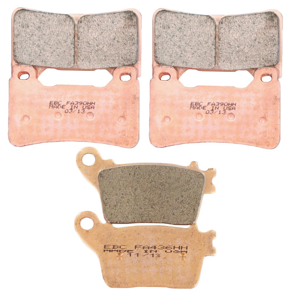 Amazon.com: EBC Brakes EBPCK1001 Complete Double-H Sintered Brake Pad ...