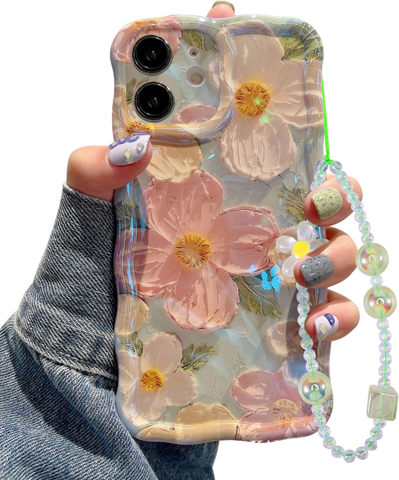 Amazon.com: Changjia for iPhone 11 Clear Glitter Case, Cute 3D ...
