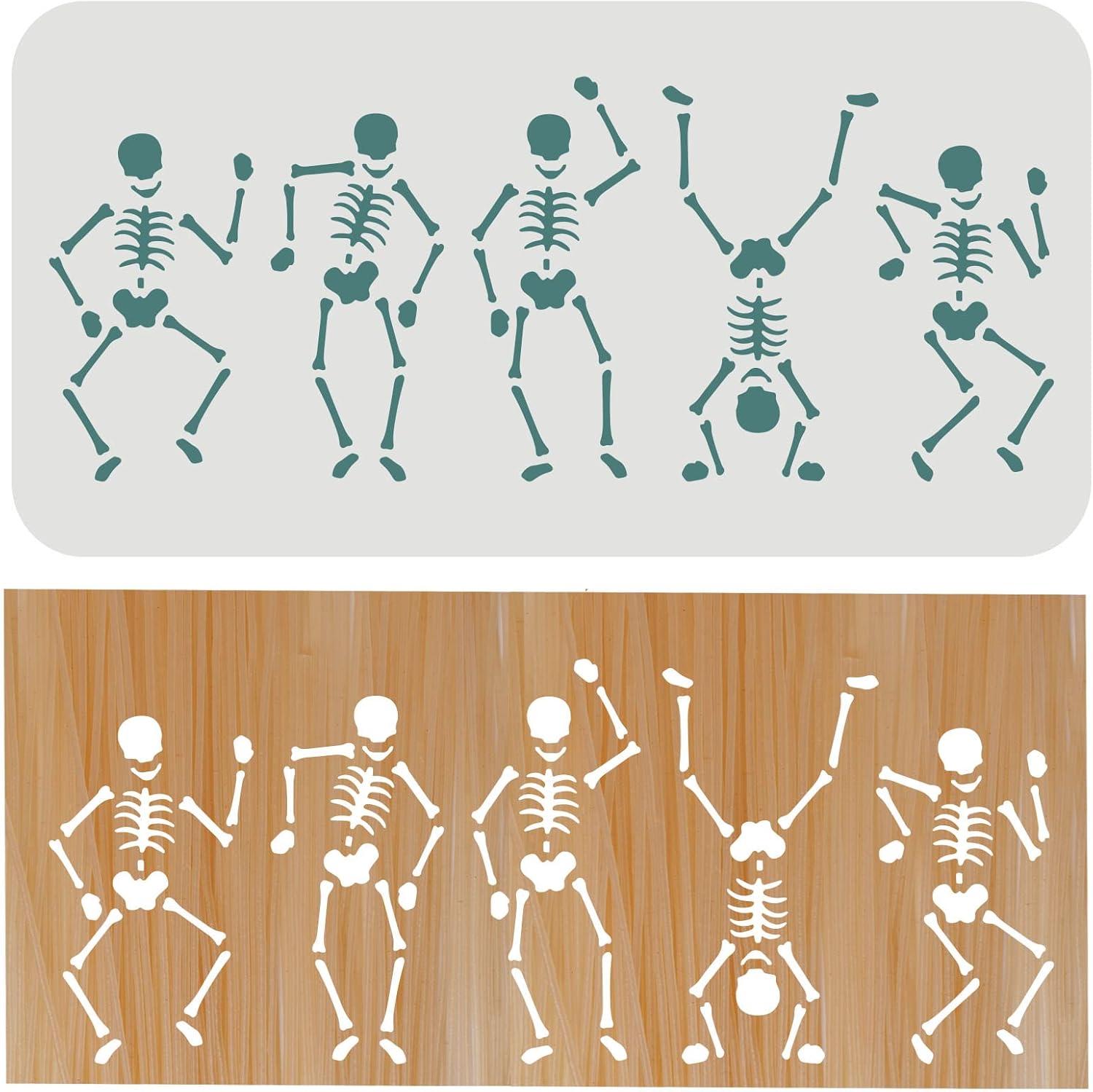 Amazon.com: FINGERINSPIRE Skeleton Dancer Stencil 11.8x5.9 inch ...