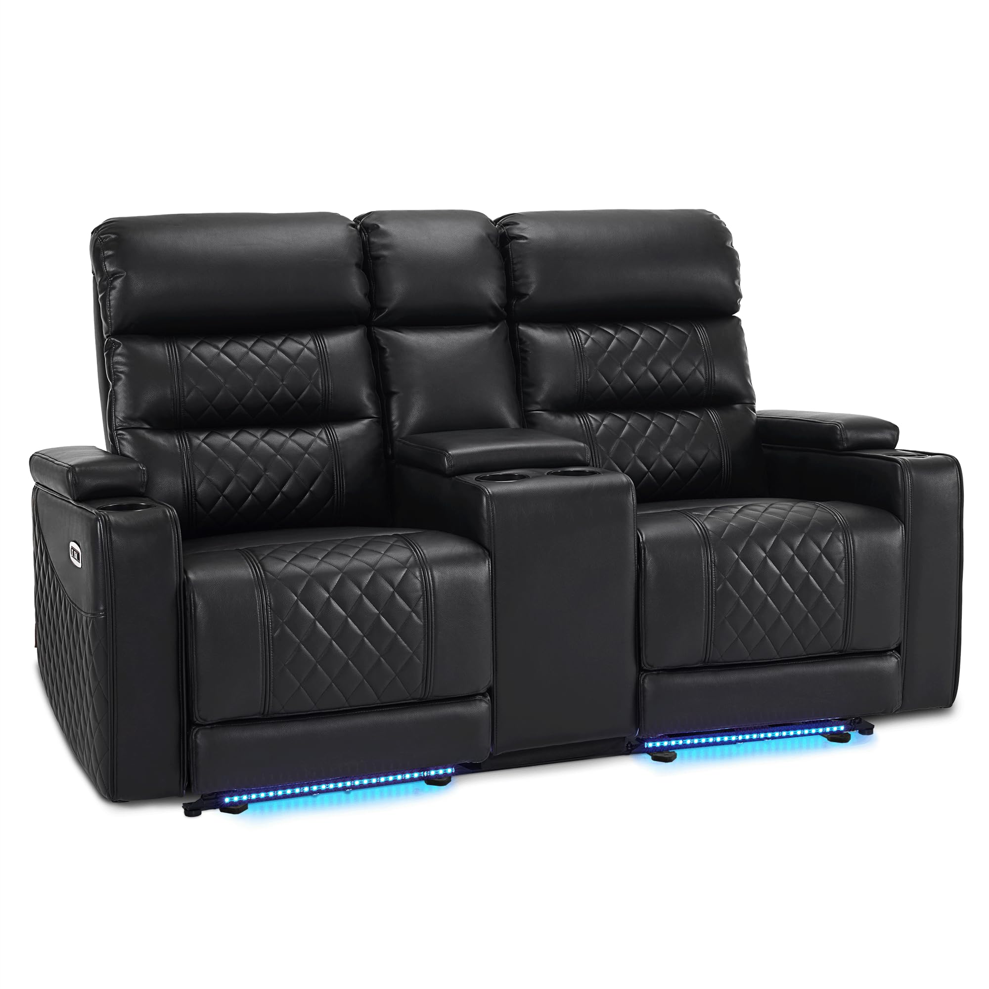 Amazon.com: MCombo Power Recliner Loveseat Sofa with Adjustable ...