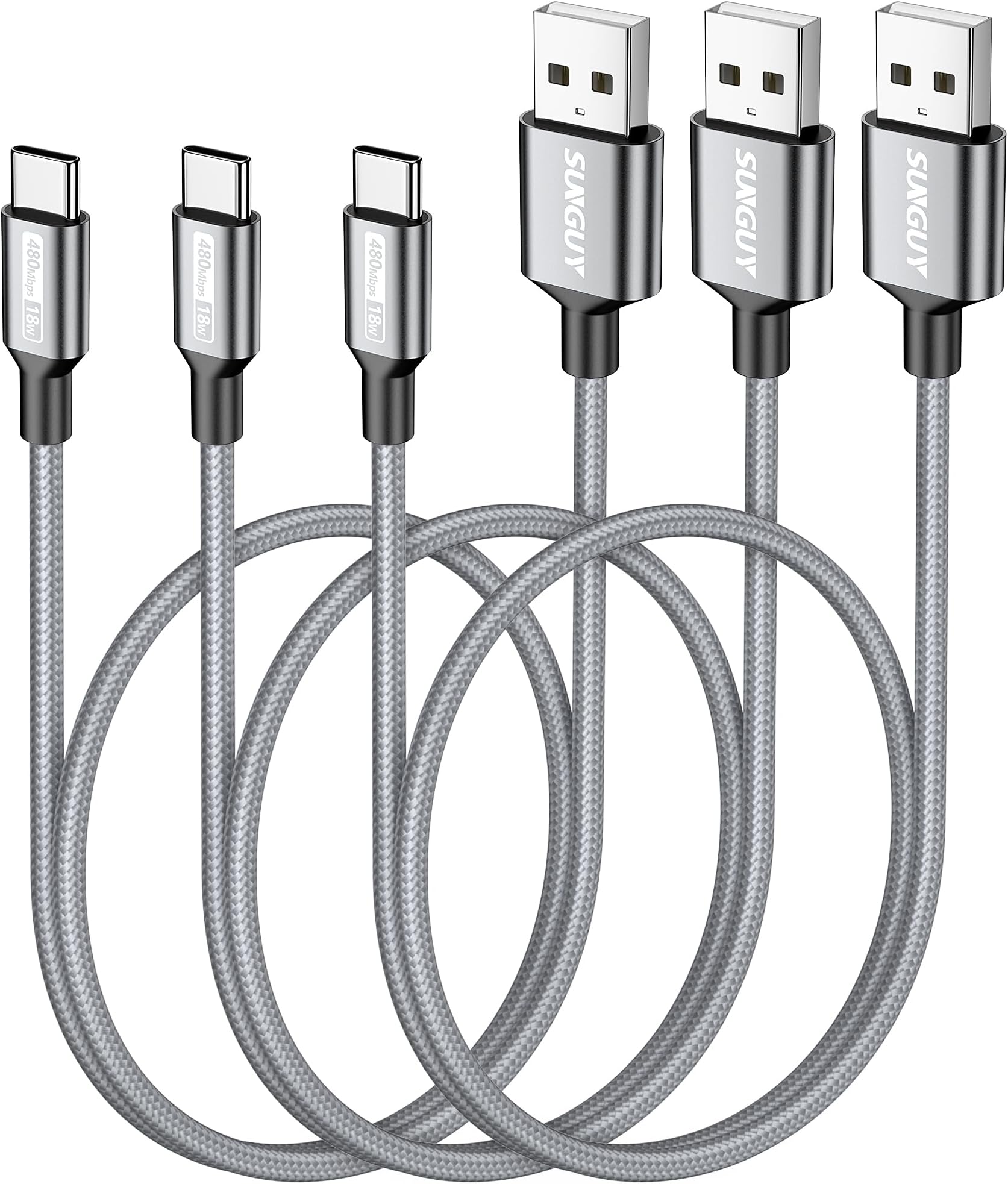 Amazon.com: USB Type C Cable, BigBlue Short 0.5ft Silicon USB Type C to ...