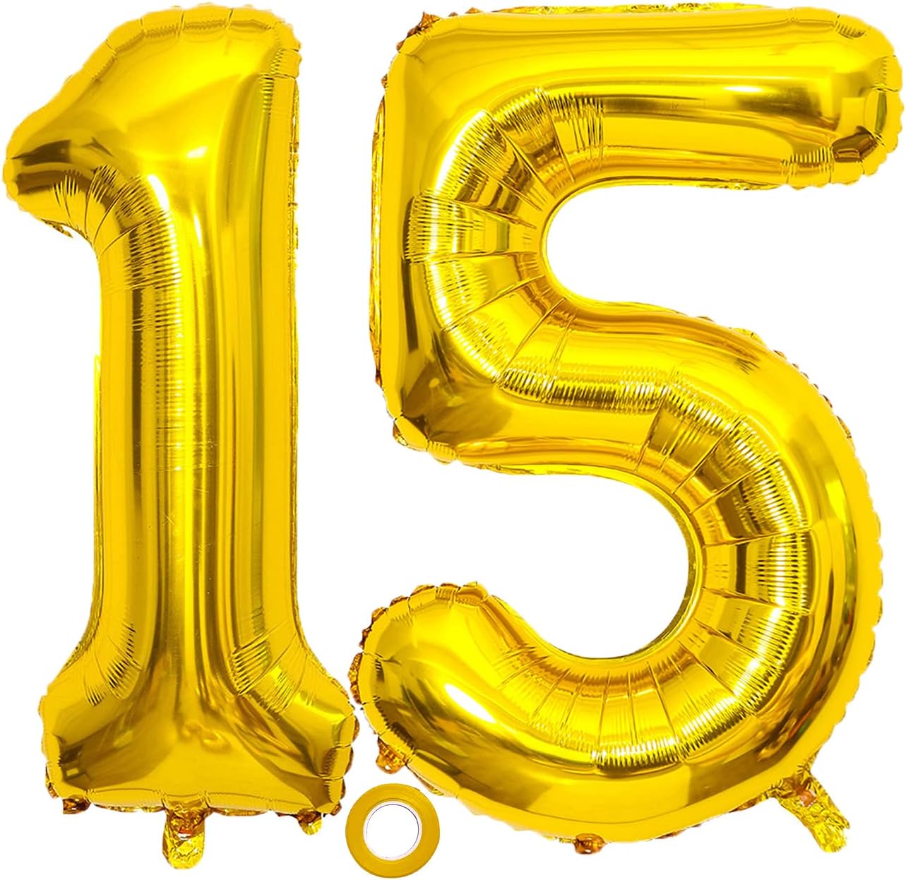 Amazon.com: 40 inch 15 Number Balloon 15 Birthday Balloons Digit 15 ...