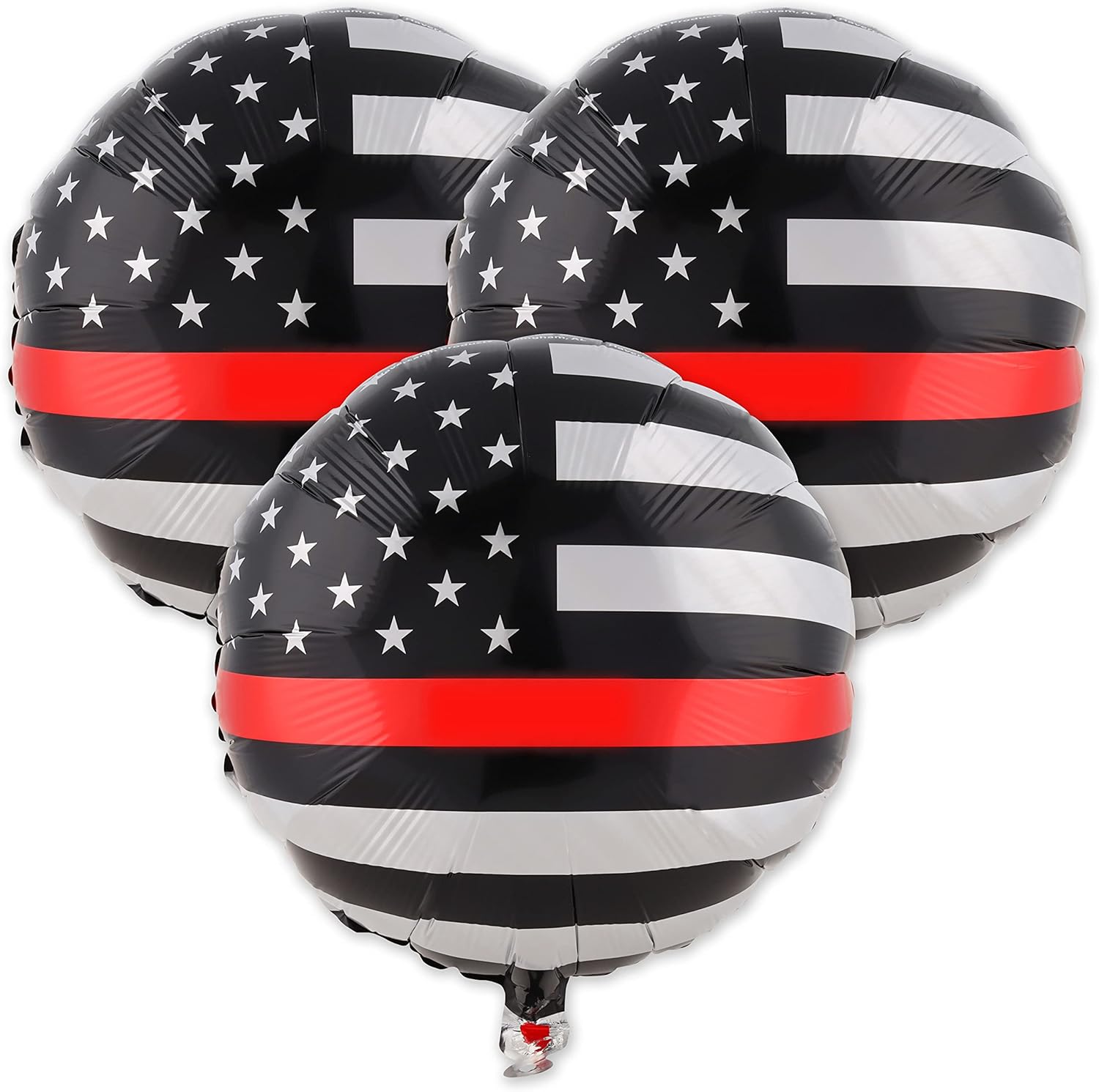 Amazon.com: Havercamp’s Firefighter & EMT-Thin RED Line Balloons; 3pcs ...
