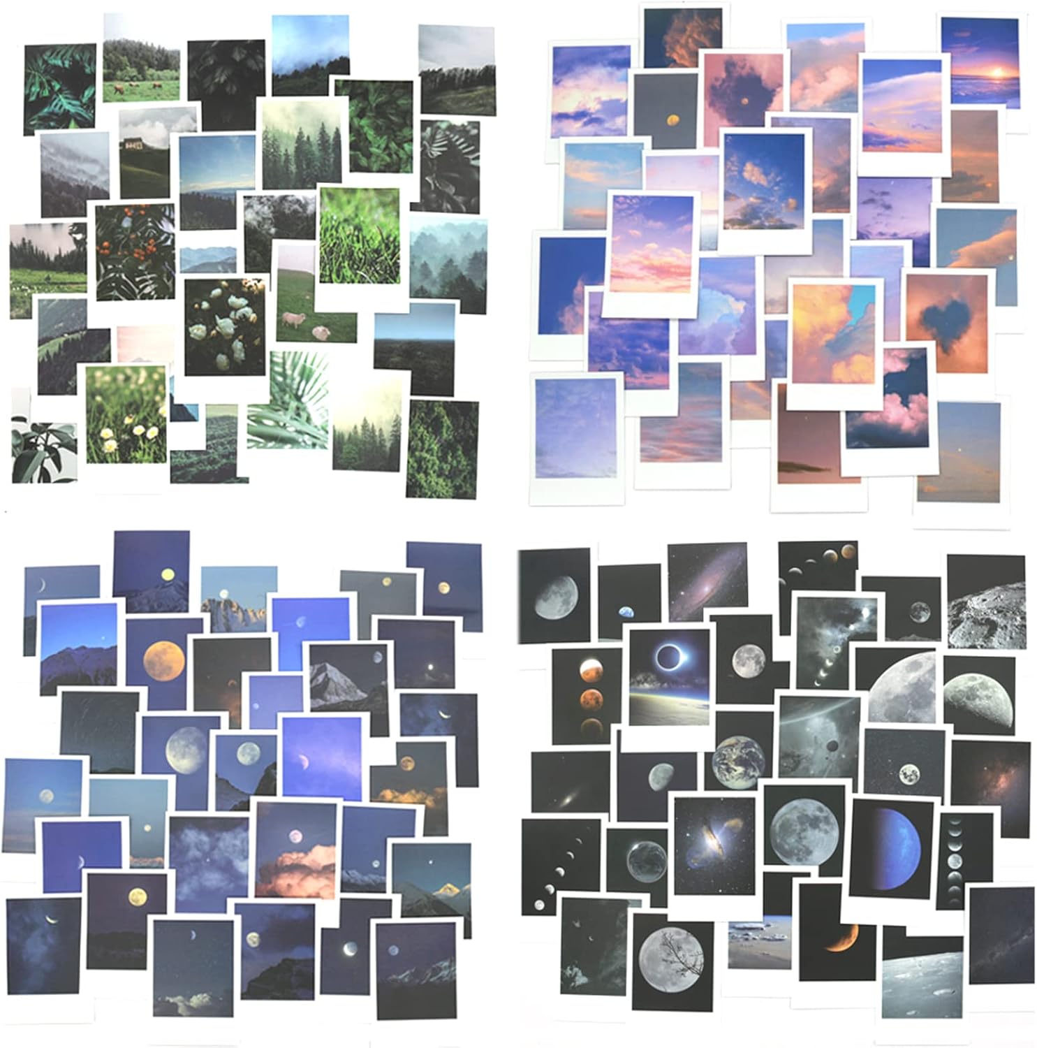 Amazon.com: Landscape Nature Stickers Set 124Pcs Stickers Set Natural ...