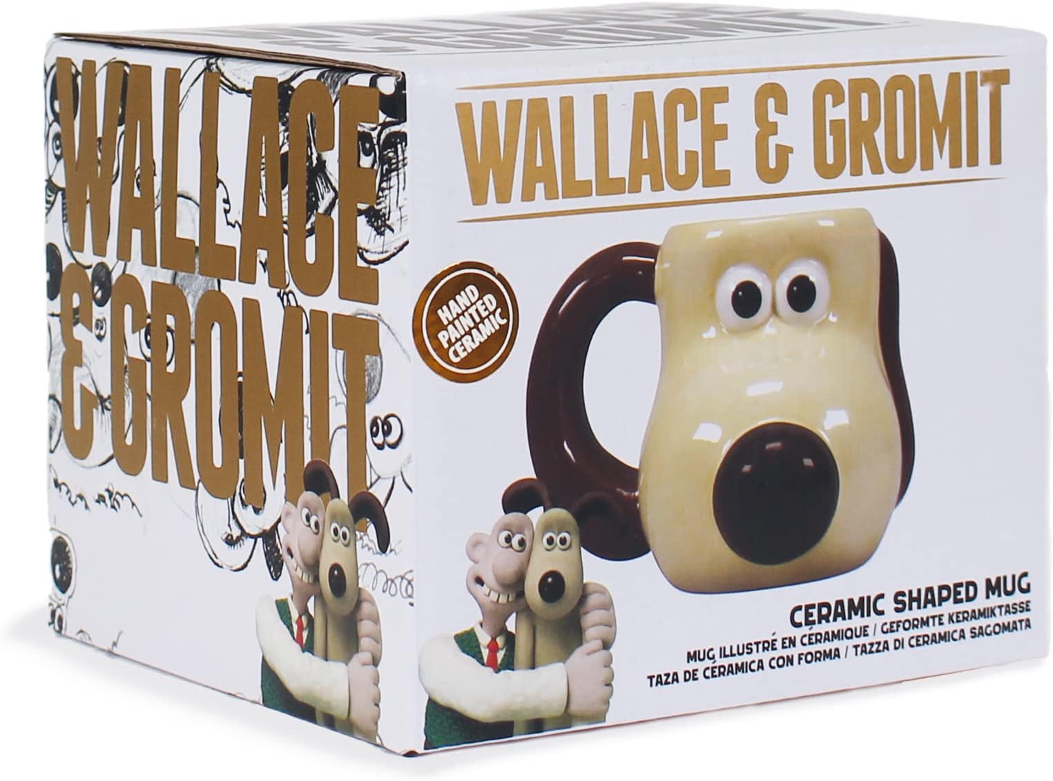 Half Moon Bay Gromit Mug | Wallace and Gromit Mug | Ceramic Coffee Mug ...
