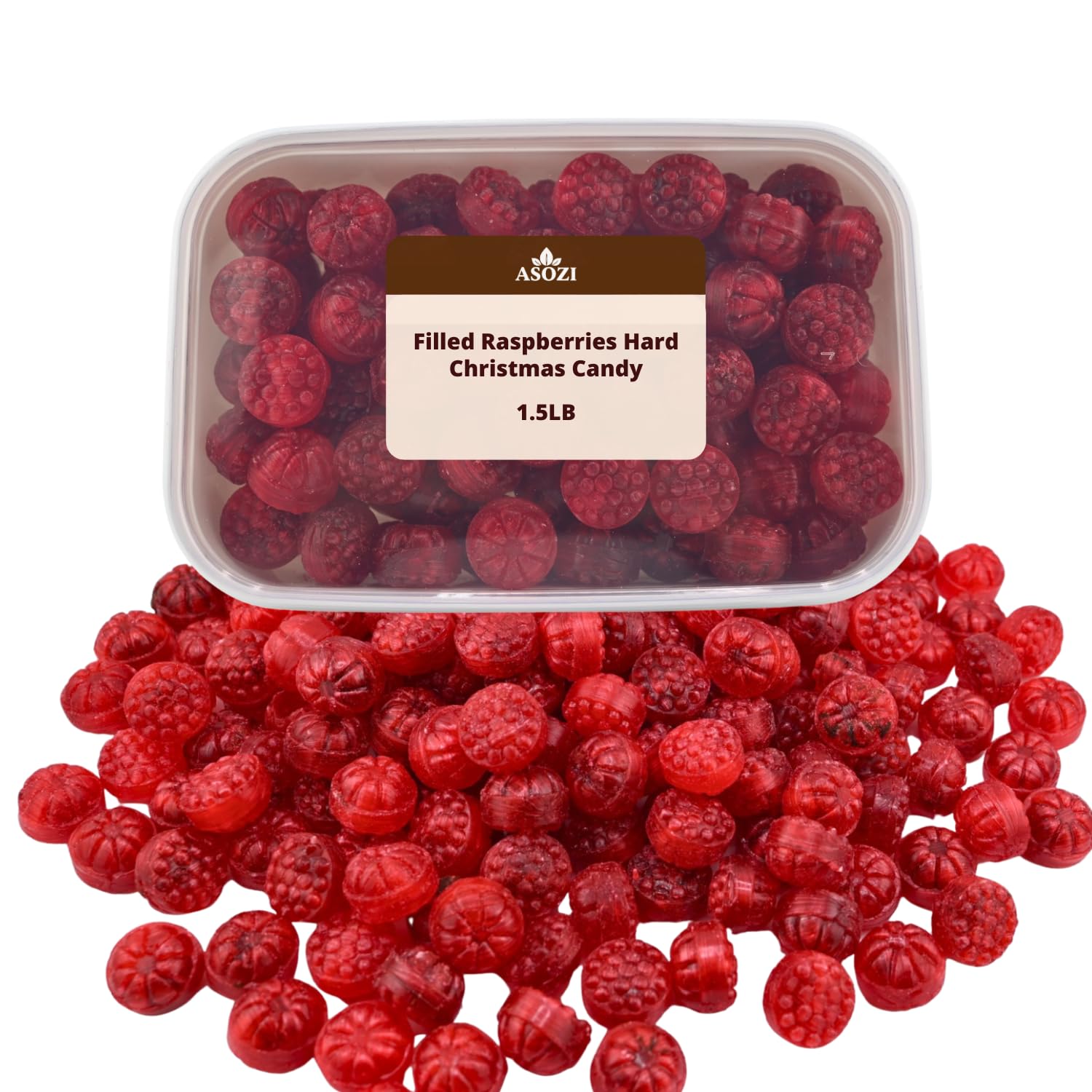Amazon.com : Raspberry Hard Candy 1.5 lb - Raspberry, Old Fashioned ...