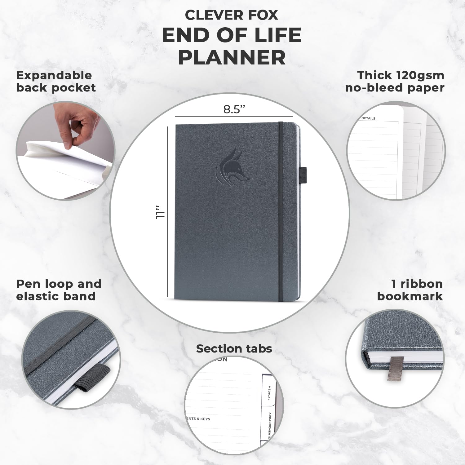 Snapklik.com : Clever Fox End Of Life Planner Final Arrangements ...