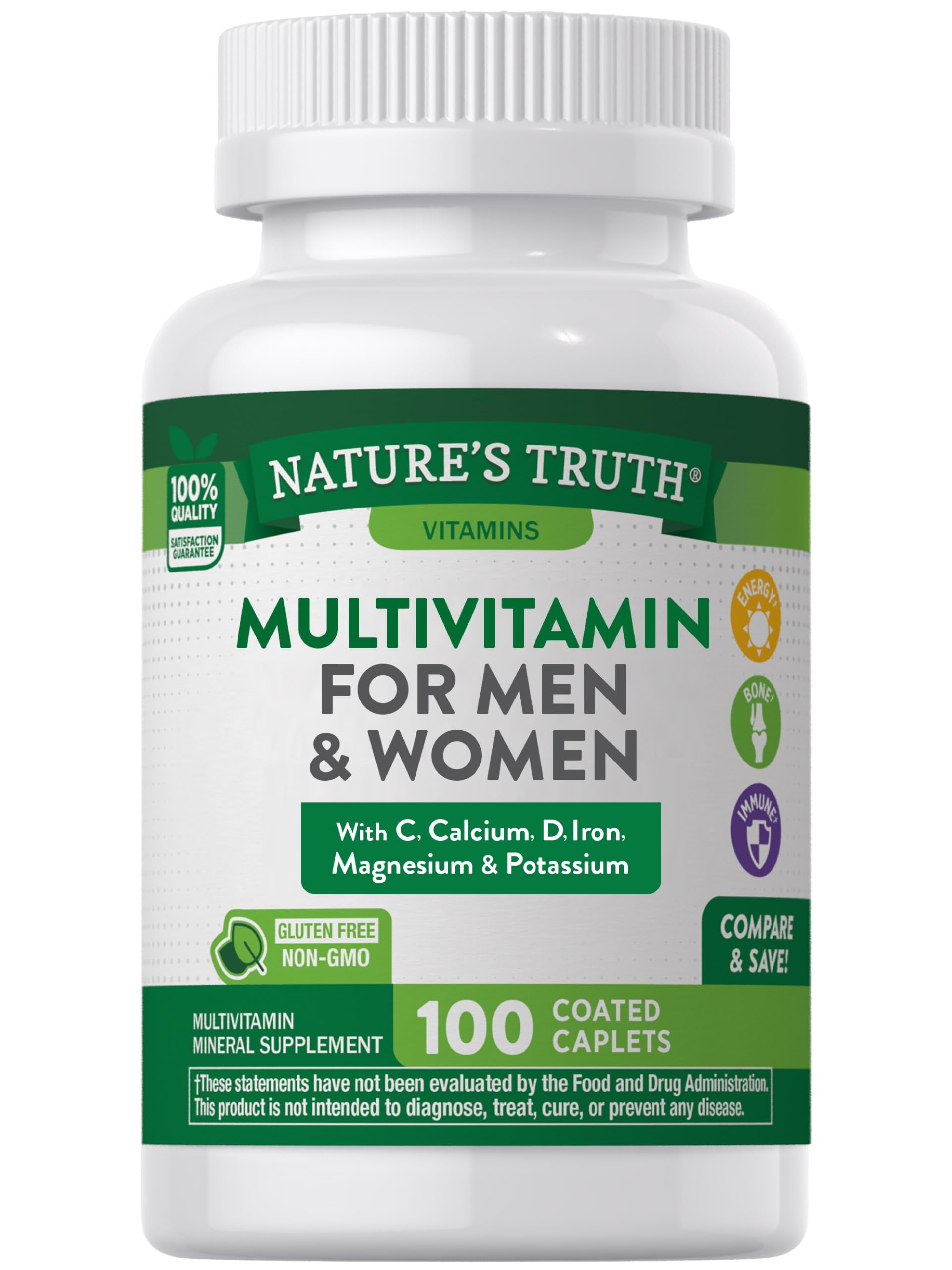 Amazon.com: Nature's Truth Adult ABC Complete Multivitamin for Men and ...