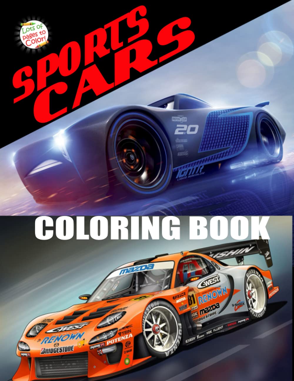 Buy Sports Car Coloring Book: A Collection Of 50 Wonderful Sport And ...