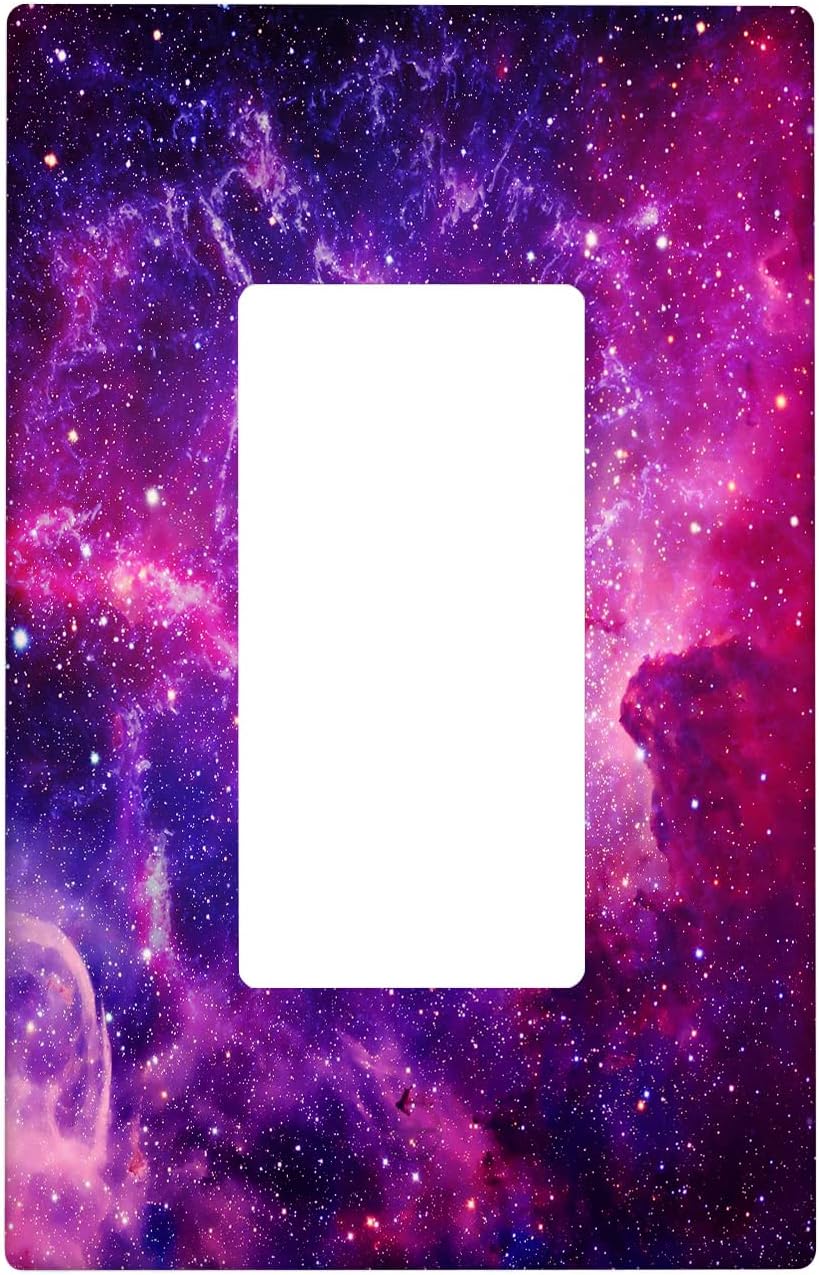 Galaxy 1 Gang Light Switch Plate, Outer Space Psychedelic Nebula ...