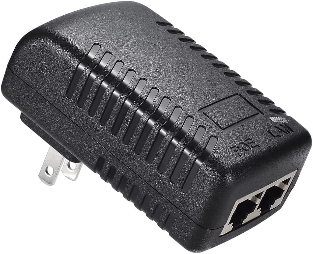 STOBOK POE Injector Adapter, 48V 0.5A Power Over Ethernet Supply with ...