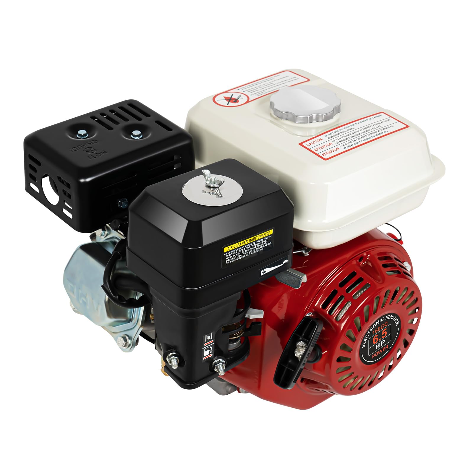 Buy 4 Stroke 6.5 HP GX160 Powered Engine Air Cooled Fit Honda GX160 OHV ...