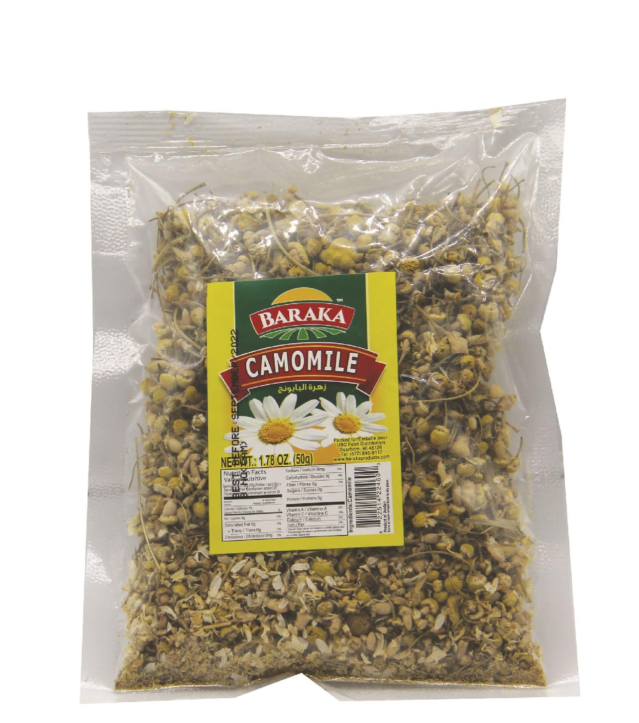 Amazon.com : Baraka's Camomile Dried Flowers. (50g) : Grocery & Gourmet ...