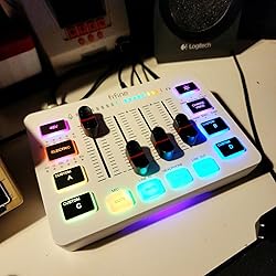 Amazon.com: FIFINE Audio Mixer, Gaming Streaming PC Mixer with Slider ...