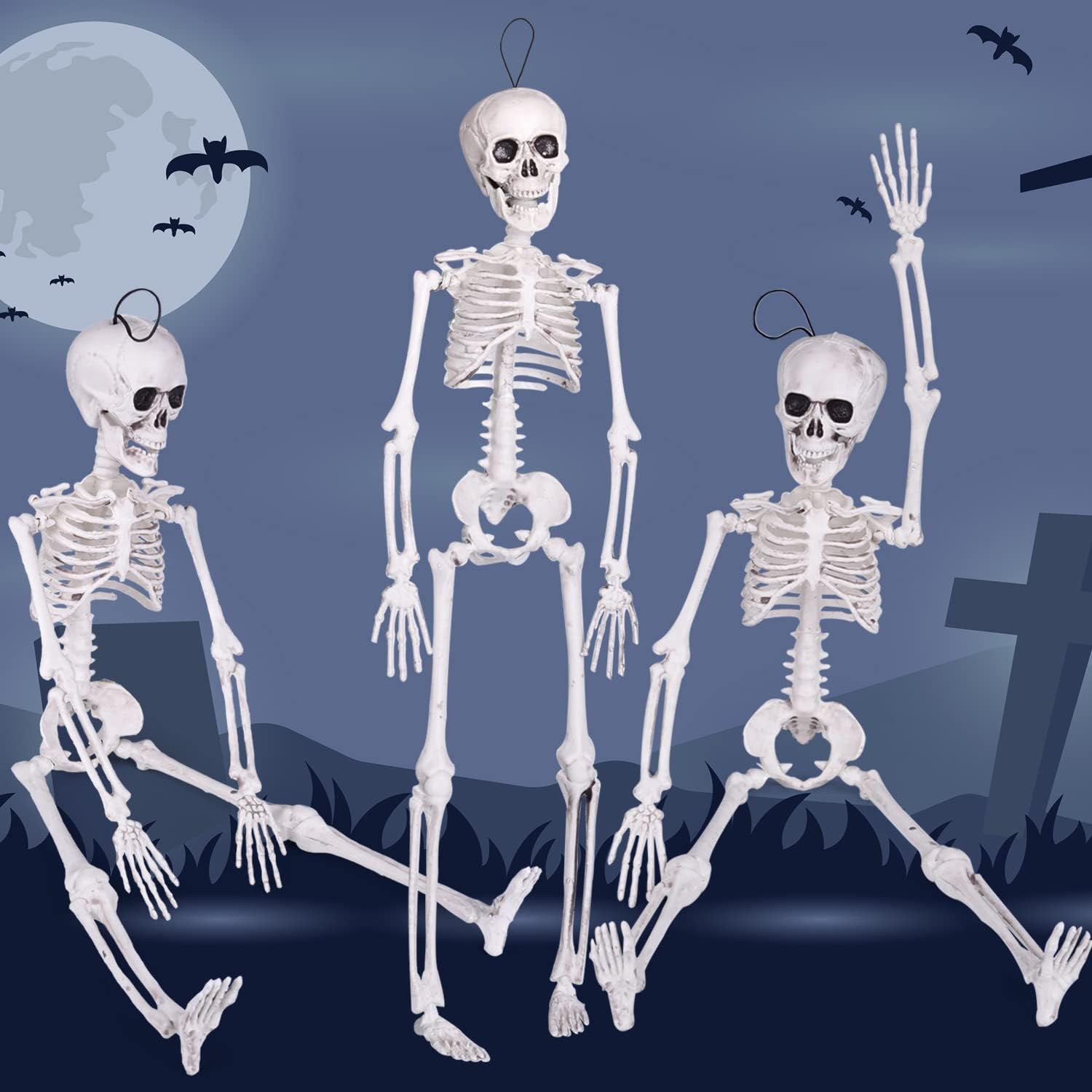 Amazon.com : FUN LITTLE TOYS 3PCS Halloween Decorations Outdoor - 15 ...