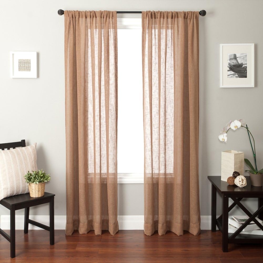 Amazon.com: Softline Louvre Open Weave Window Sheer/Panel/Curtain/Drape ...
