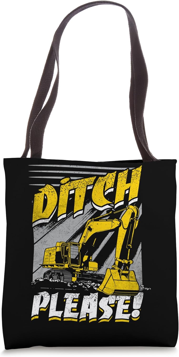 Amazon.com: Backhoe Operator Pun, Ditch Please, Funny Digger ...