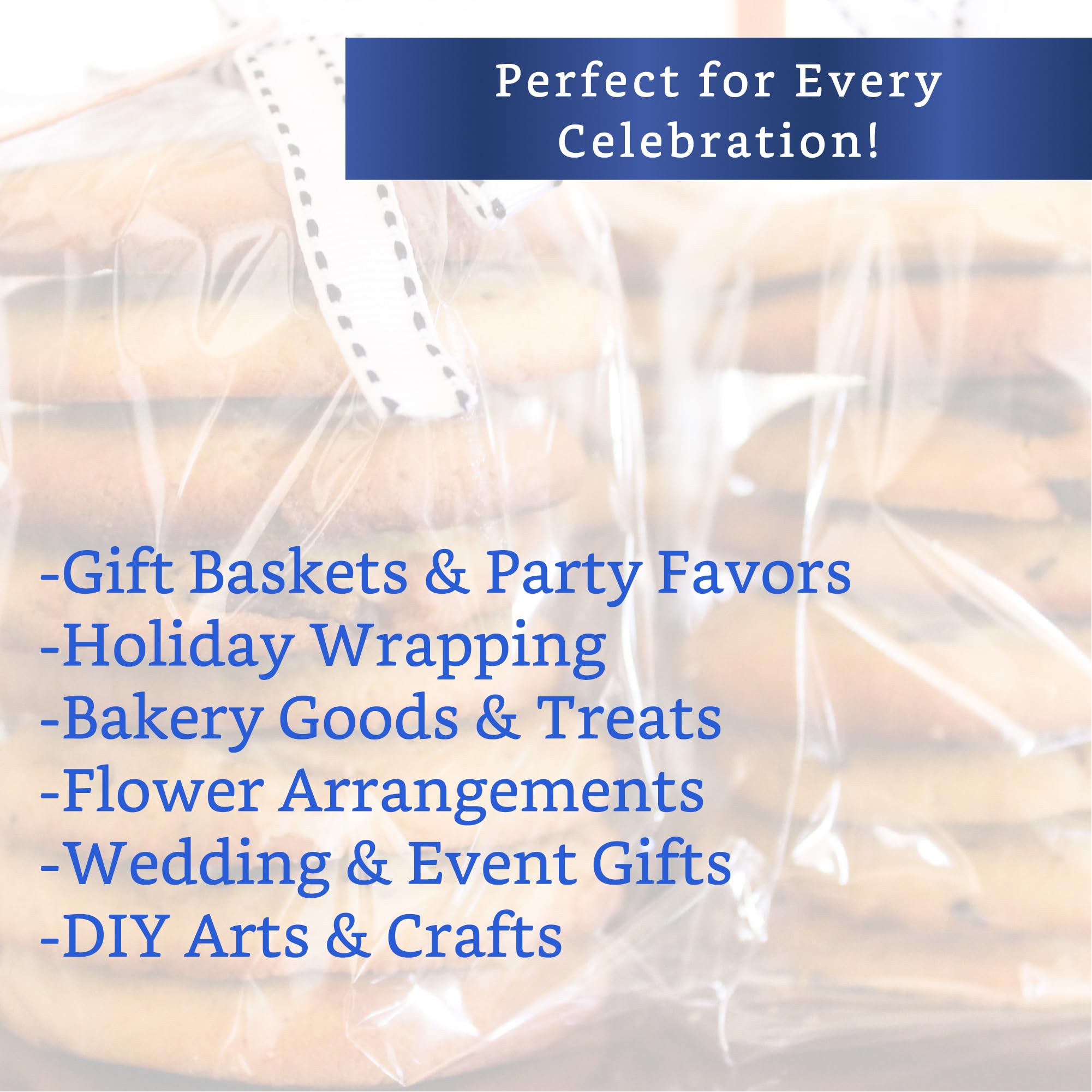 Snapklik.com : FIESTA WRAPS Clear Cellophane Wrap Roll