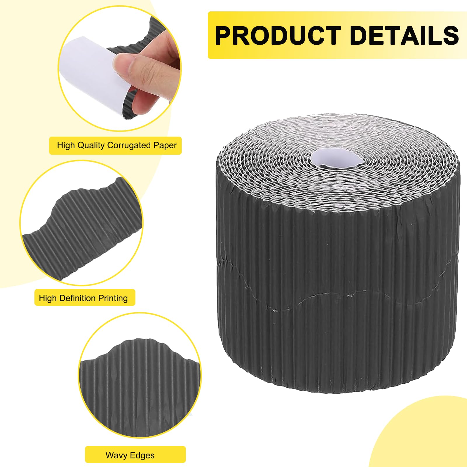 Corrugated Display Borders, 15M/Rolls Displays Border Rolls Corrugated ...