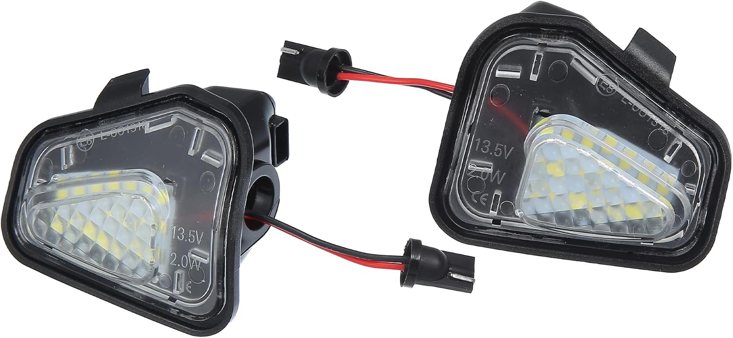 Amazon.com: X AUTOHAUX 1 Pair Side Mirror Puddle Light LED Lamp Left ...