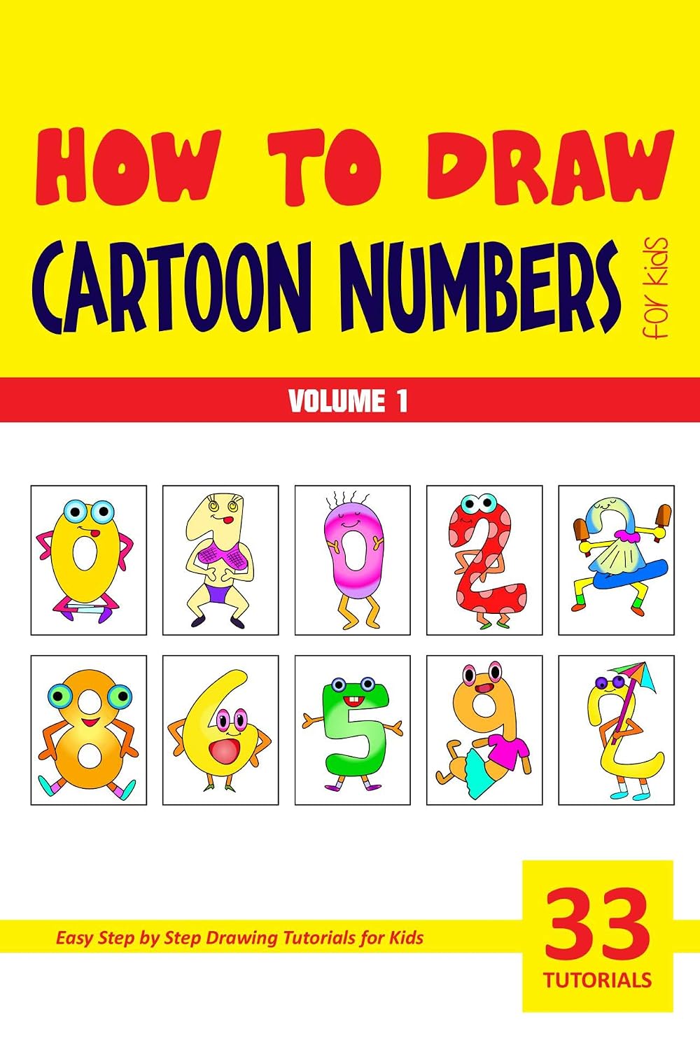 How to Draw Cartoon Numbers for Kids - Volume 1 - Kindle edition by Rai ...