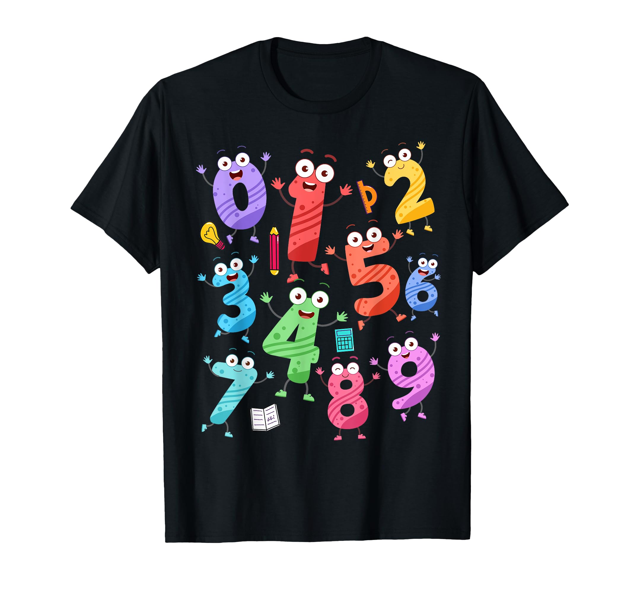 Maths Day Costume Idea For Kids & Teacher Numbers Maths T-Shirt ...