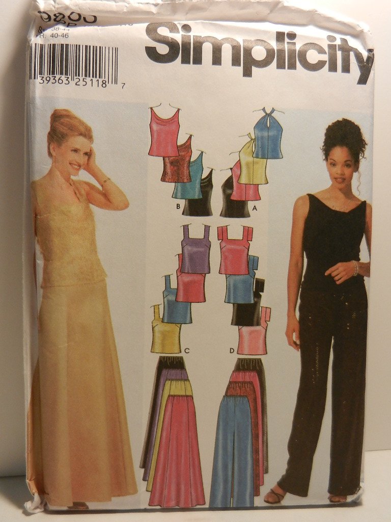 Amazon.com: Simplicity sewing pattern 9833 evening separates: tops ...