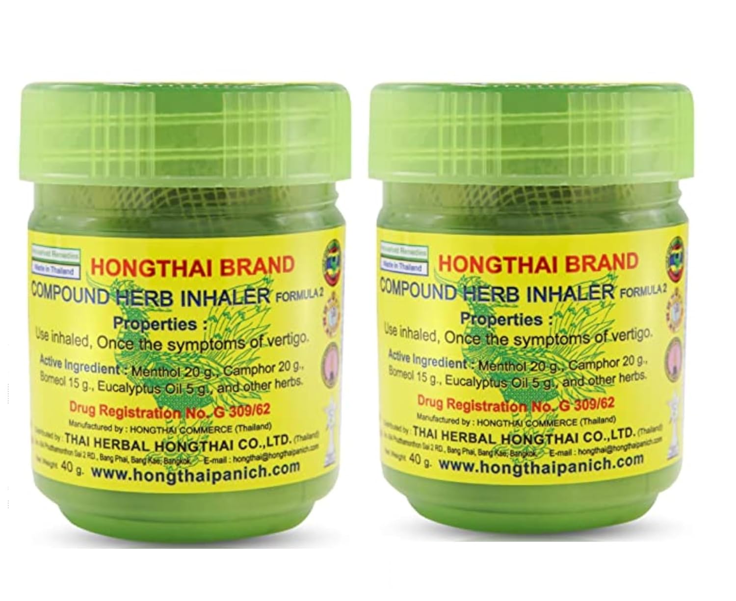 Buy TWIN SWAN™ Traditional Thai Herbal Inhalant (Pack of 2) Online at ...