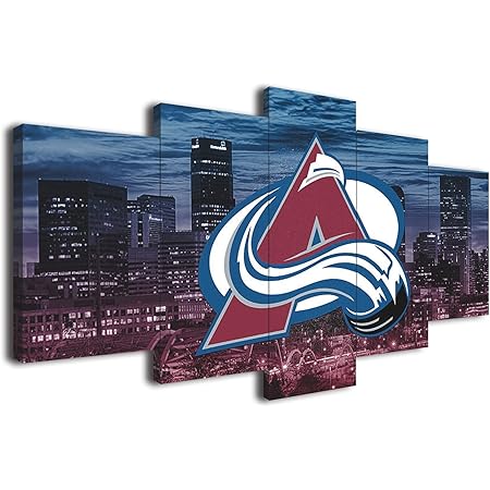 Amazon.com: Colorado Avalanche Poster Ice Hockey Sports Canvas Wall Art ...