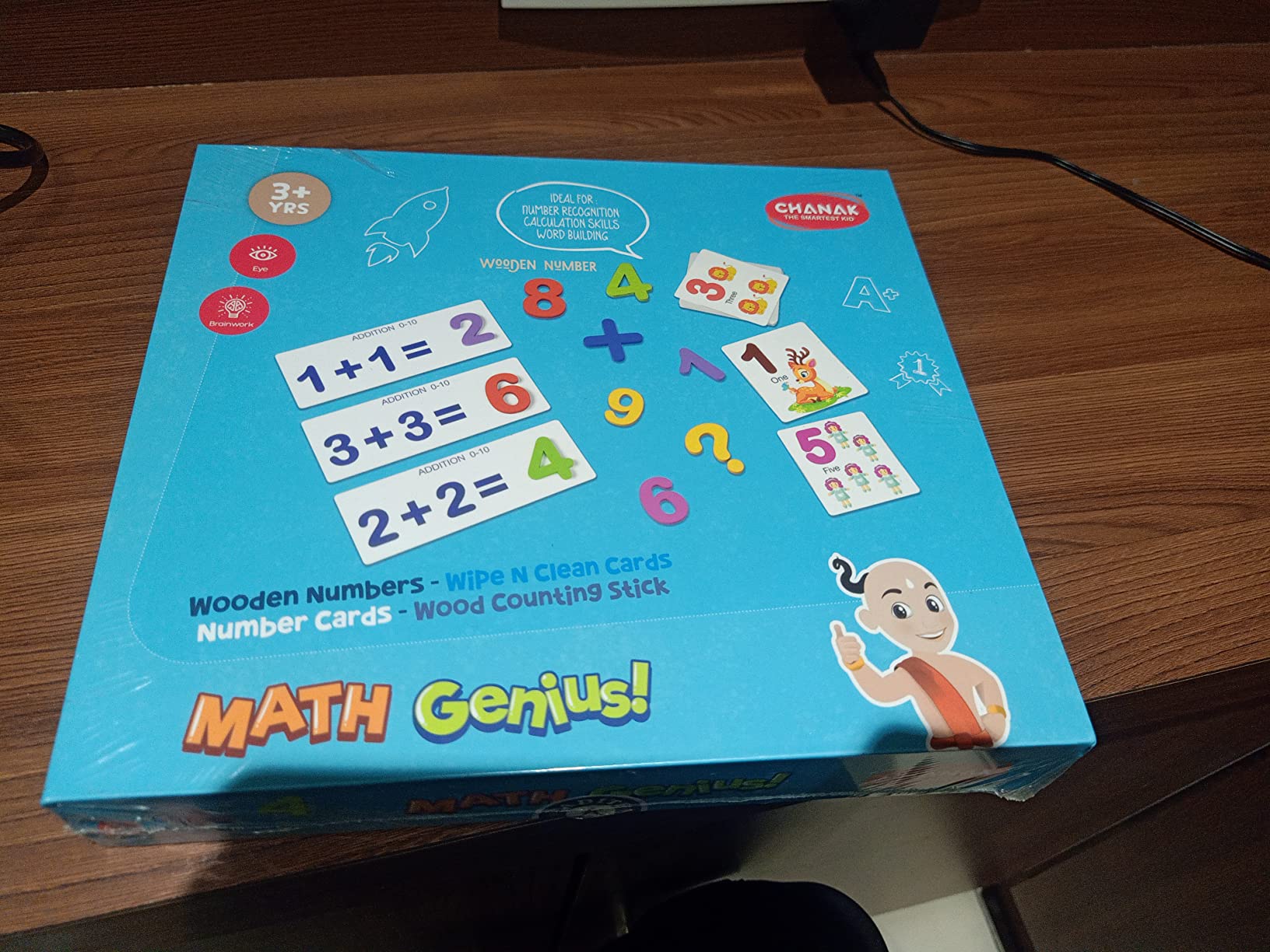 Chanak Math Genius for Kids, Mathematics Learning Toy, Wooden Numbers ...