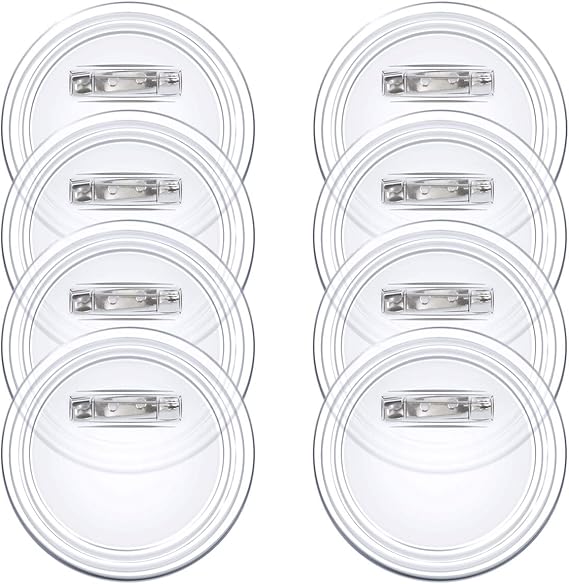 Amazon.com: Bignc 20 Set Clear Button Pins for Crafts， Plastic Button ...