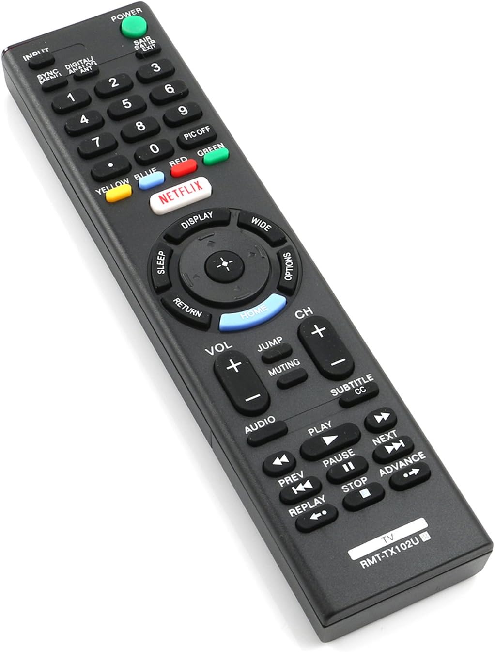 Amazon.com: Replacement RMT-TX102U Remote Sony for Sony TV RMT-TX102U ...