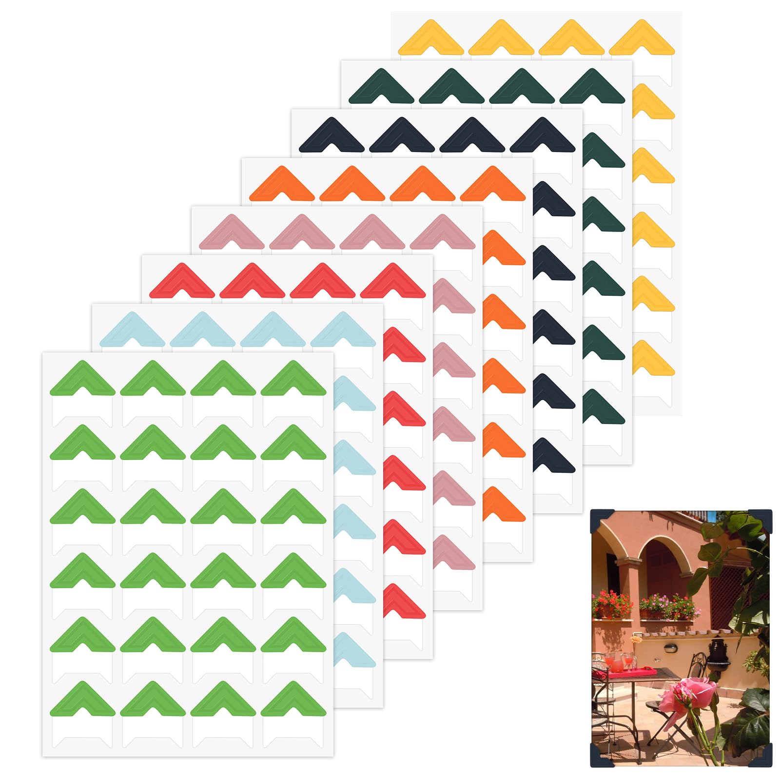 Amazon.com: Giantree 192 Pcs Photo Corners for Scrapbooking, Self ...