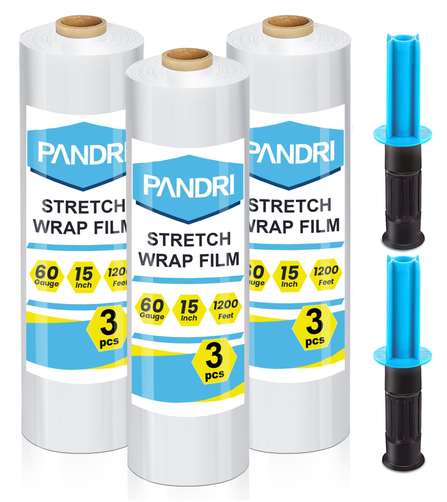 Snapklik.com : PANDRI Stretch Film, 15 X 1200 Ft Per Roll Stretch Wrap ...
