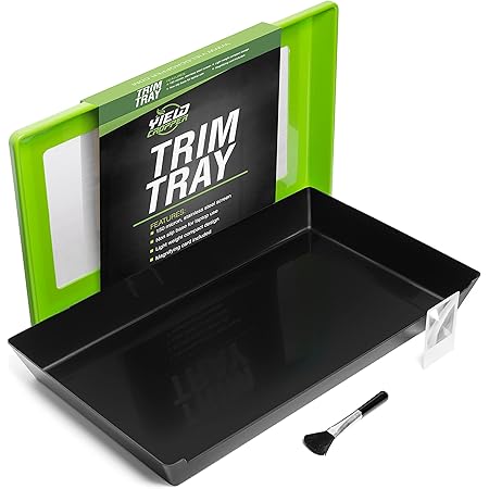 Amazon.com : Harvest More Trim Bin - 2 Pack Black Trimming Trays w/Mesh ...