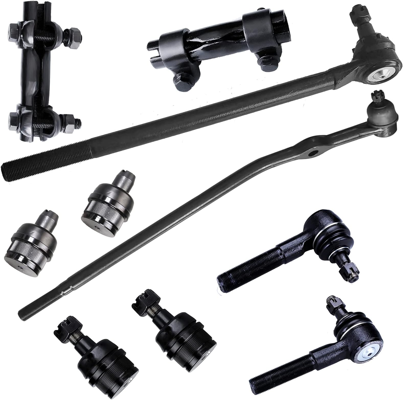 Amazon.com: Front Inner and Outer Tie Rods + Adjusting Sleeve FITS RWD ...