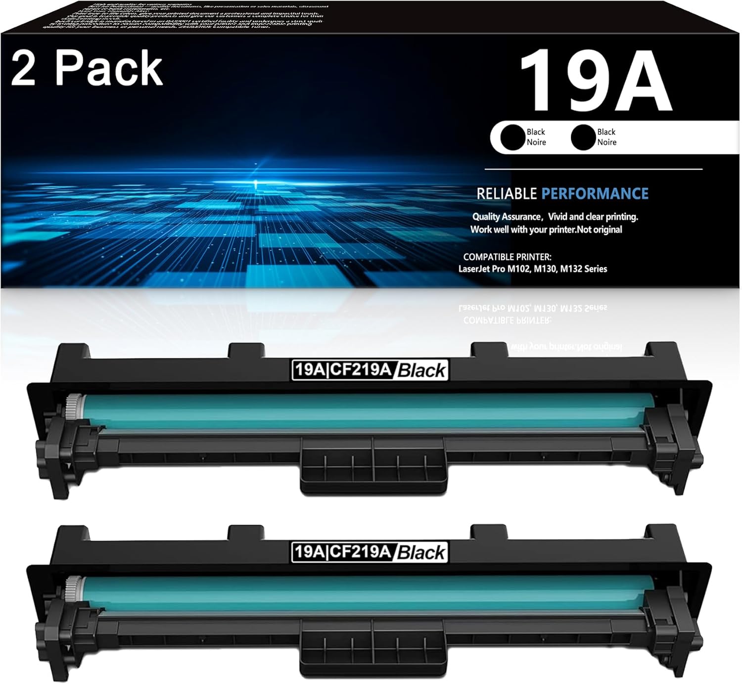 Amazon.com: 19A Laser Imaging Drum CF219A 2-Black (Not Include Toner ...