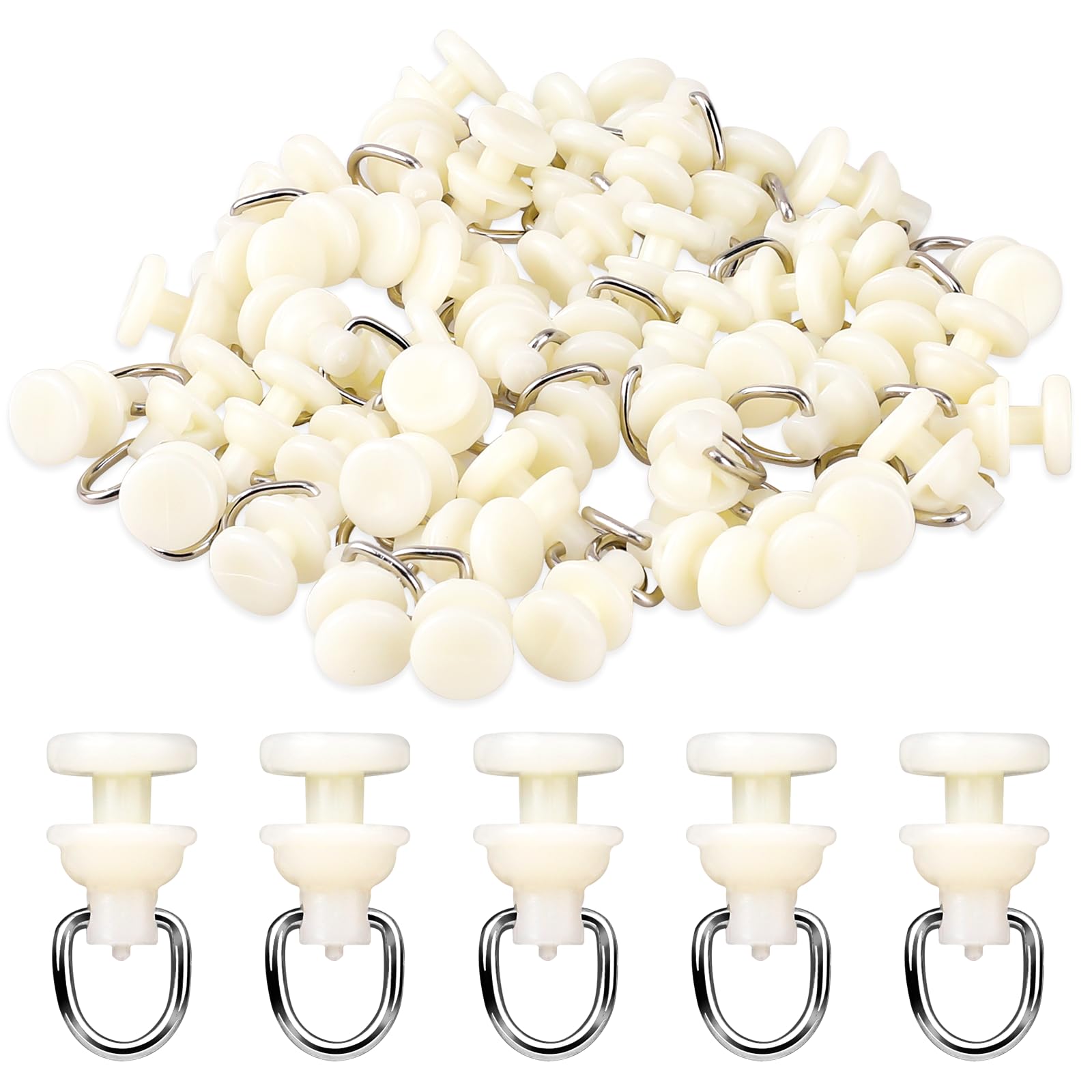 Amazon.com: 50Pcs Ceiling Track Rollers Curtain Track Carrier Slide ...