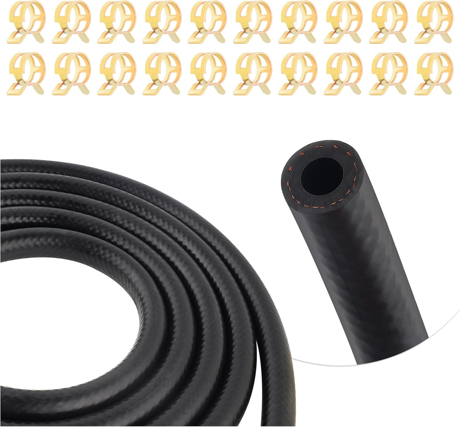 Amazon.com: 5/16 inch Fuel Line Hose Upgrade 300PSI with 20PCS Fuel ...