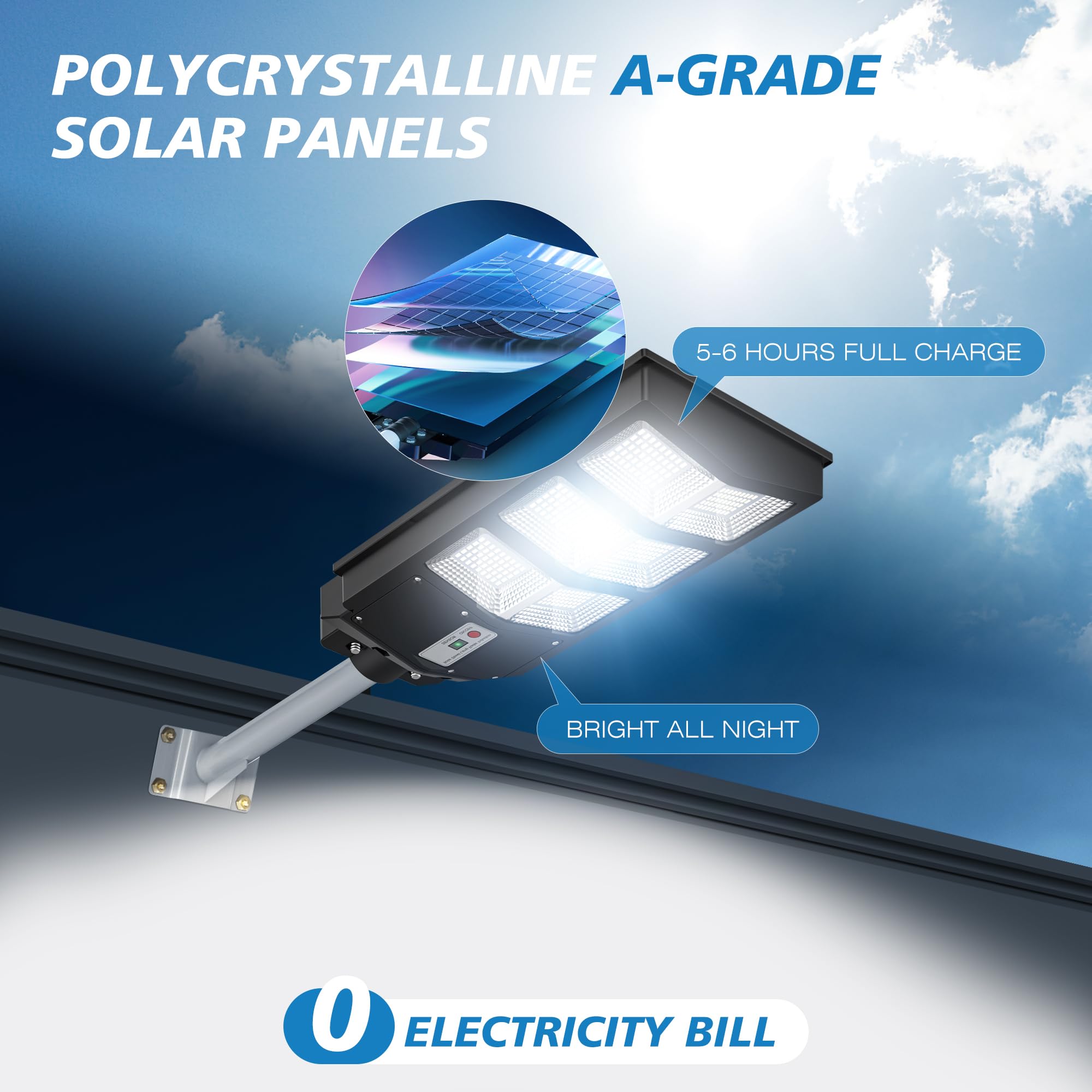 Snapklik.com : Sunwish 1000W Solar Street Lights Outdoor 6500K Solar ...
