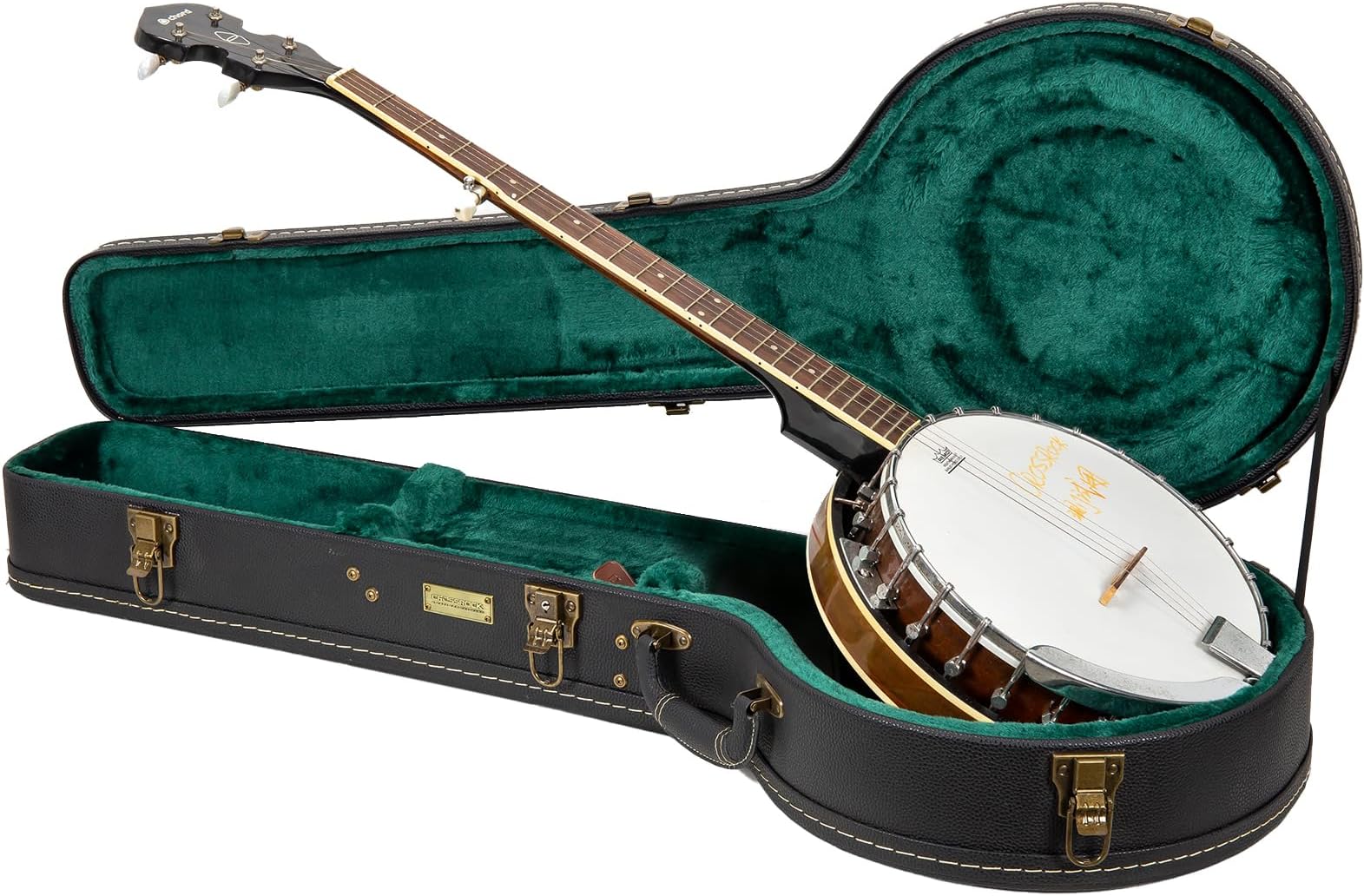 Amazon.com: Crossrock Wooden Case fits 5-String Resonator Styles of ...