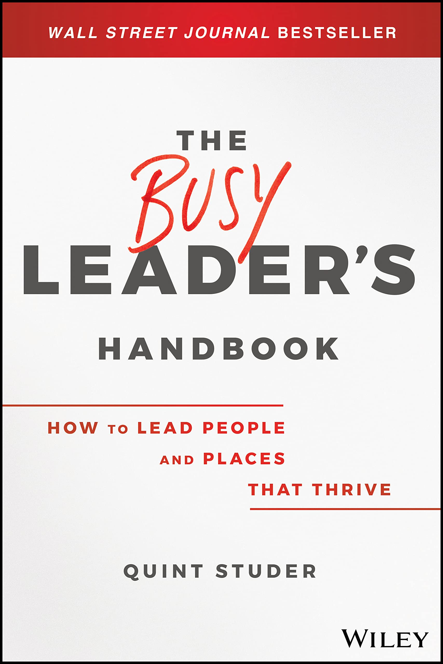 The Busy Leader's Handbook: How To Lead People and Places That Thrive ...