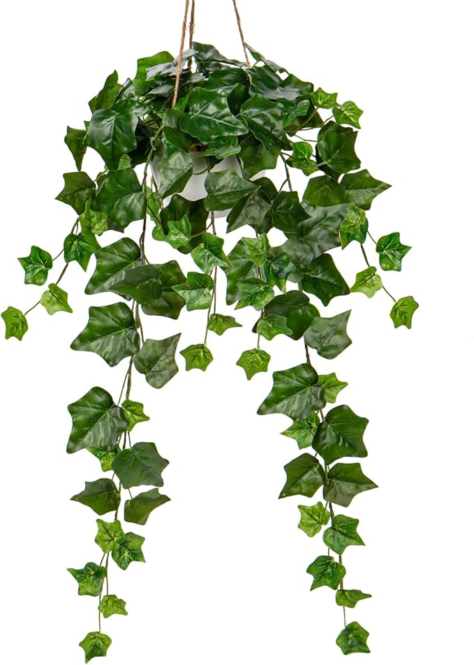 Amazon.com: Briful Fake Hanging Plant Greenery Real Touch Sage Ivy Vine ...