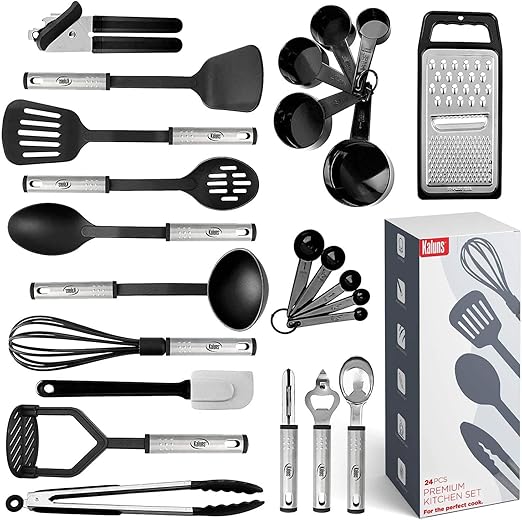 Amazon.com: Kitchen Utensils Set, Cooking Utensils Set, Non Stick and ...