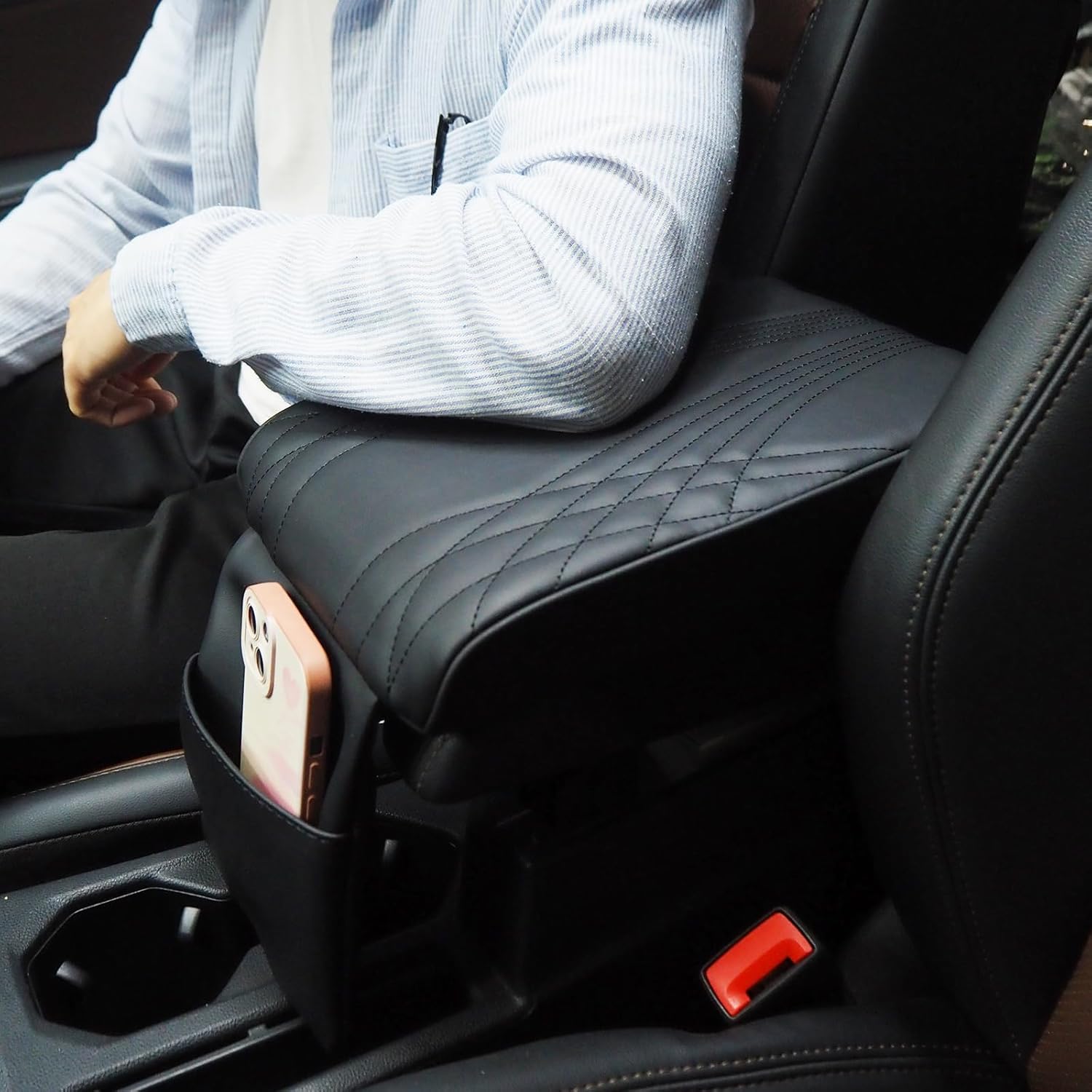 Car Armrest Cover, Comfortable Center Console Armrest Box Pillow ...