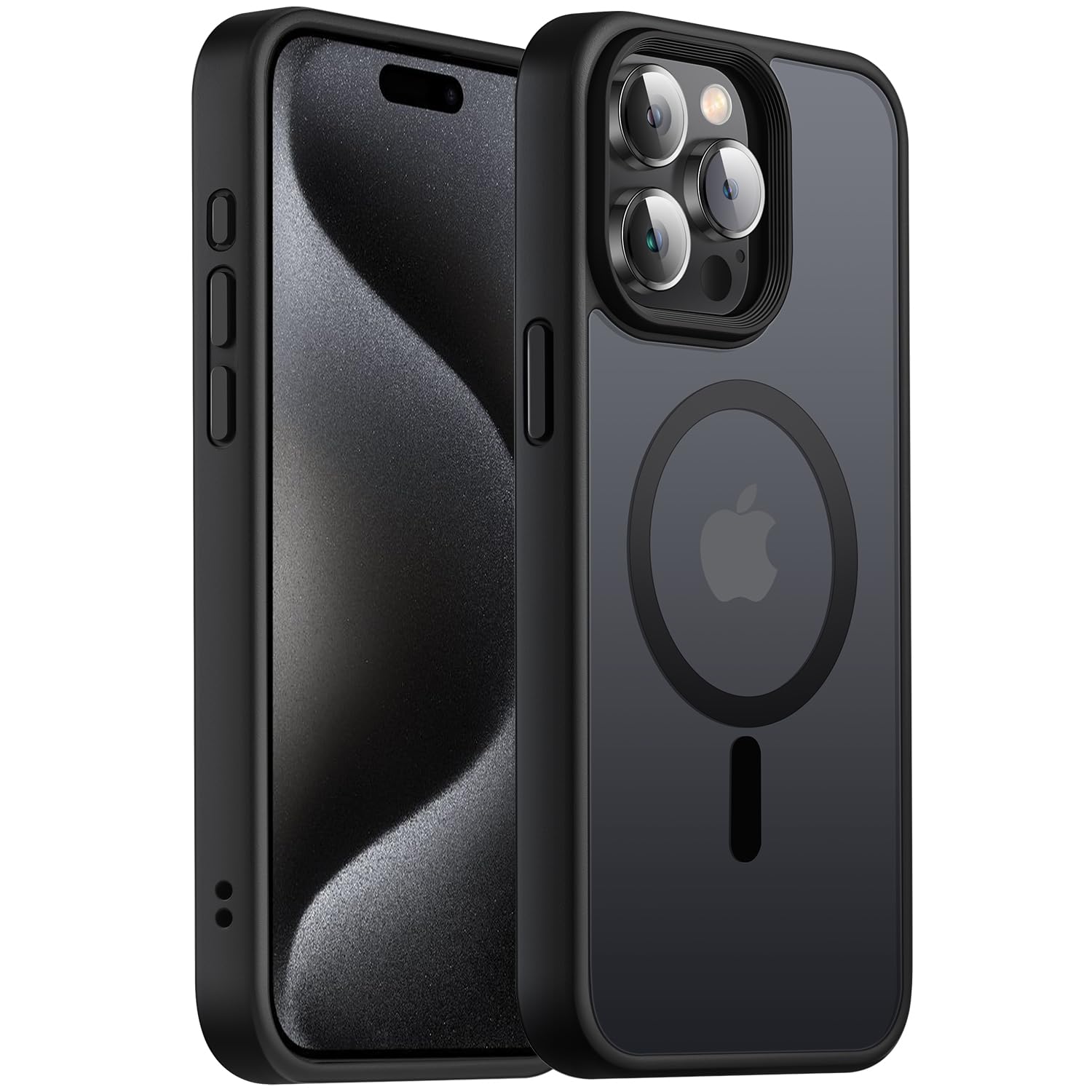 Amazon.com: Yzoiko Strong Magnetic Case for iPhone 15 Pro Max Case ...